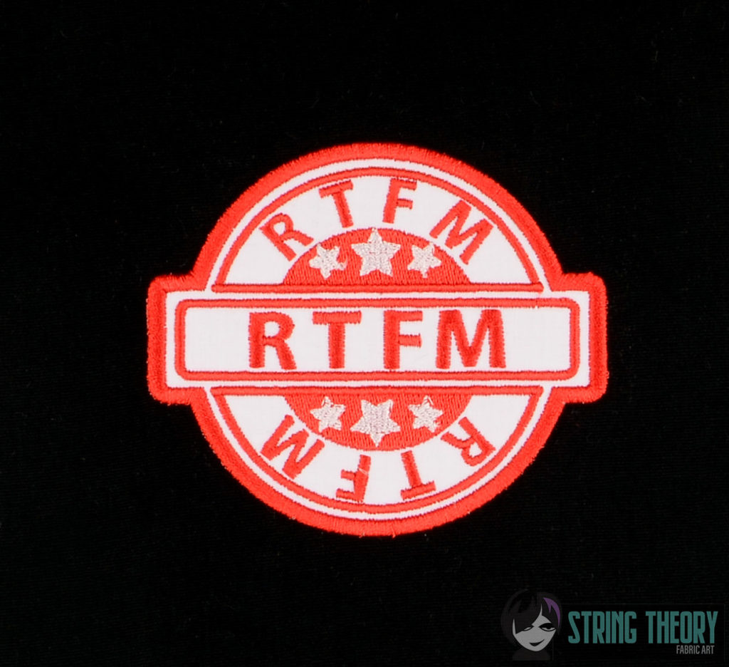 RTFM – Read The Fucking Manual – String Theory Fabric Art