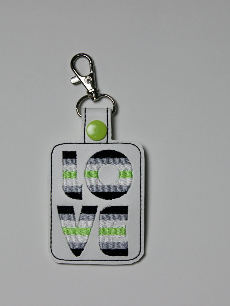 Pride Flag Stacked Love SET of 11 Snap Tab Key Fob – String Theory ...