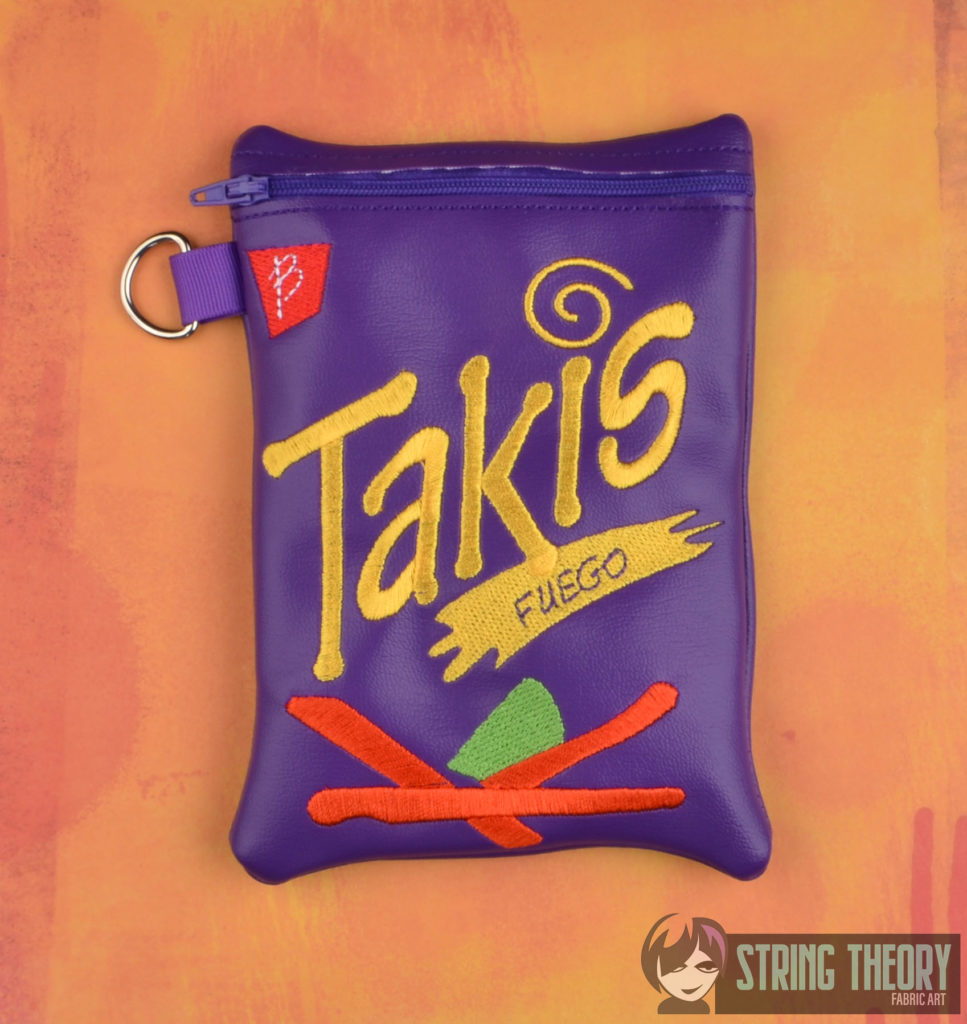 Takis Partially Lined Zip Bag – String Theory Fabric Art