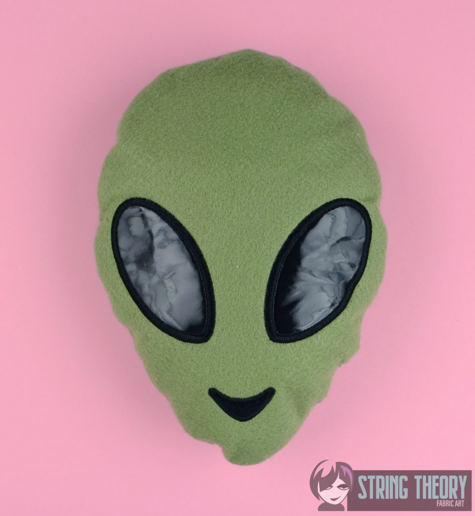 Alien Head Stuffie – String Theory Fabric Art