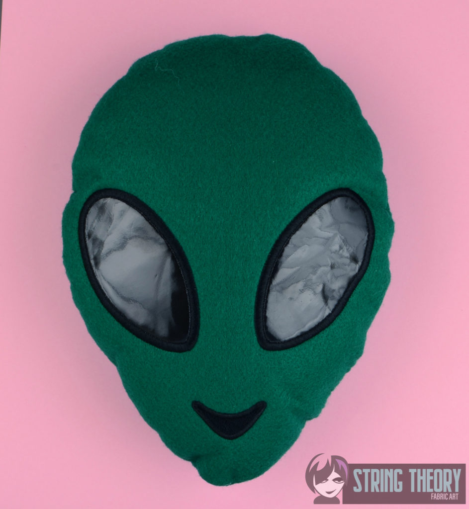 Alien Head Stuffie – String Theory Fabric Art