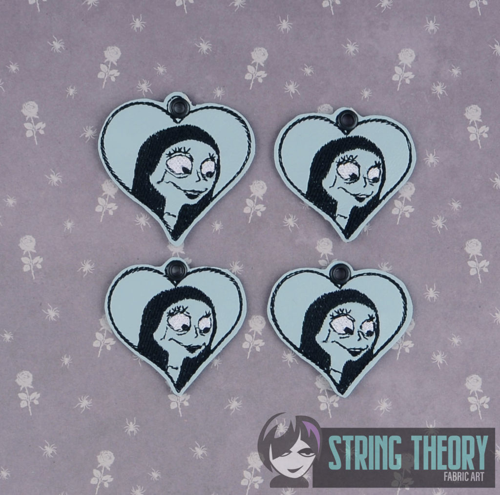 Patch Girl Silhouette Heart – String Theory Fabric Art