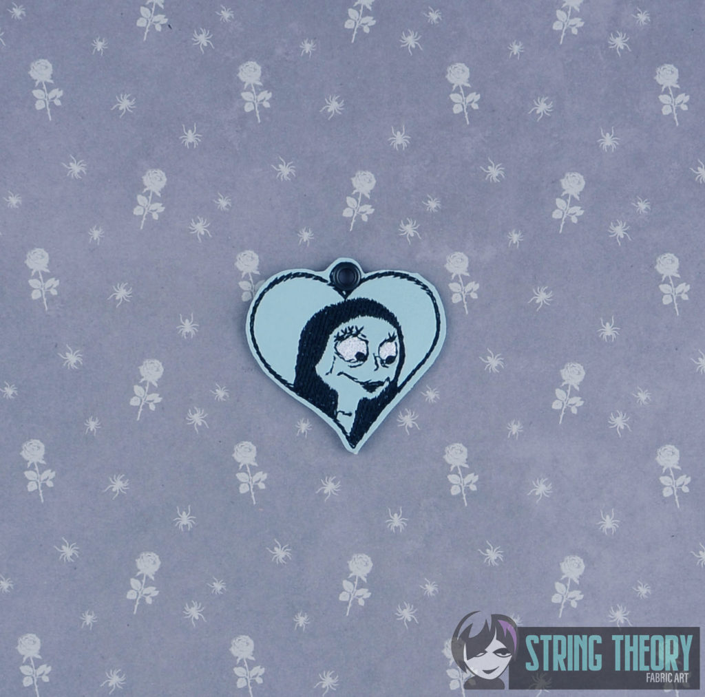 Patch Girl Silhouette Heart – String Theory Fabric Art