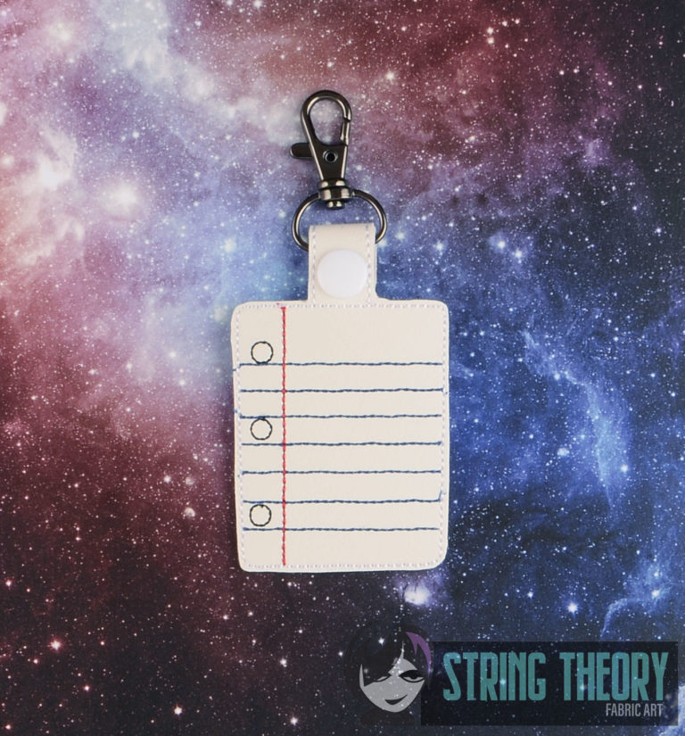 Notebook Paper – String Theory Fabric Art