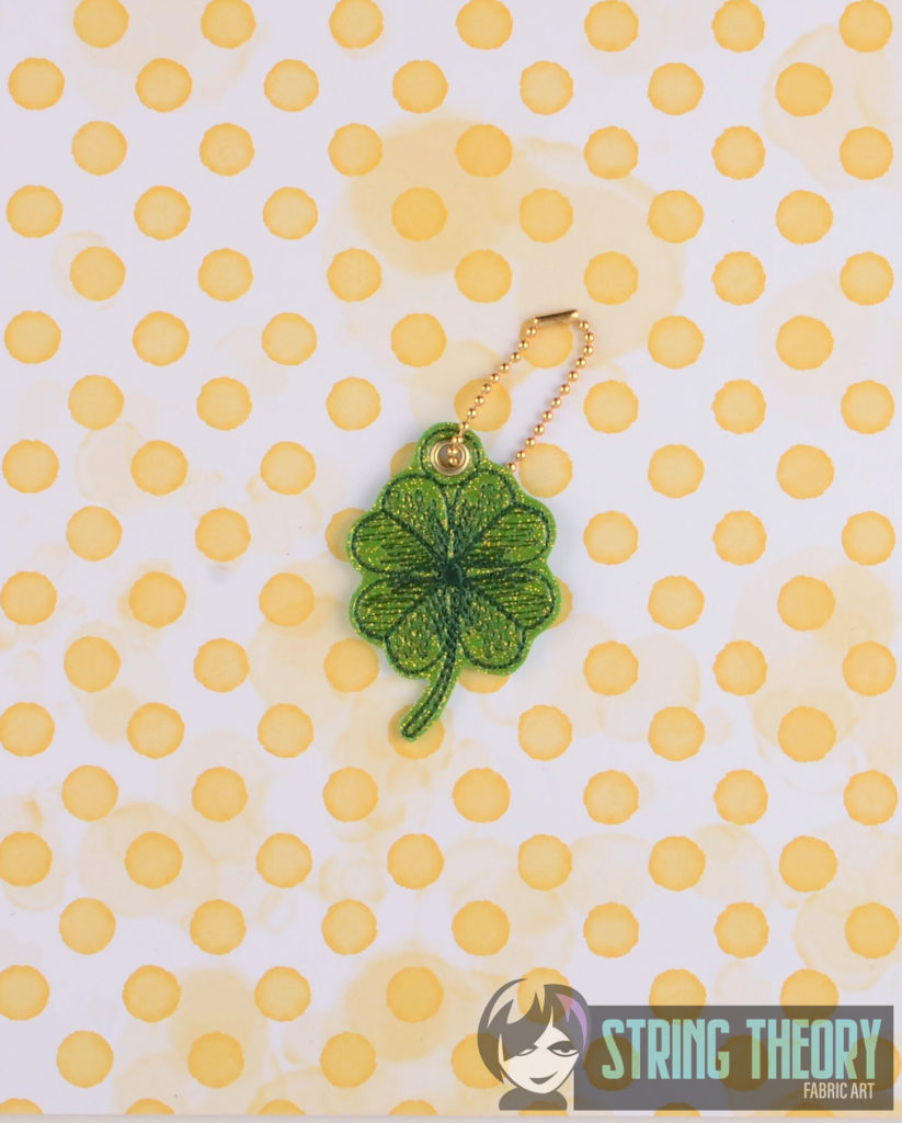 Four Leaf Clover – String Theory Fabric Art
