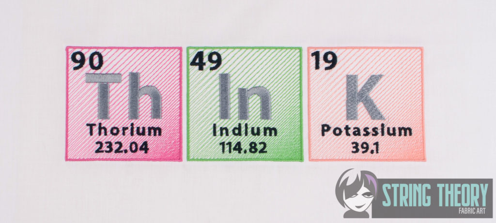 ThInK Periodic Table – String Theory Fabric Art