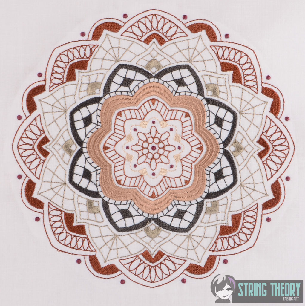 Nymphaea Fractal – String Theory Fabric Art