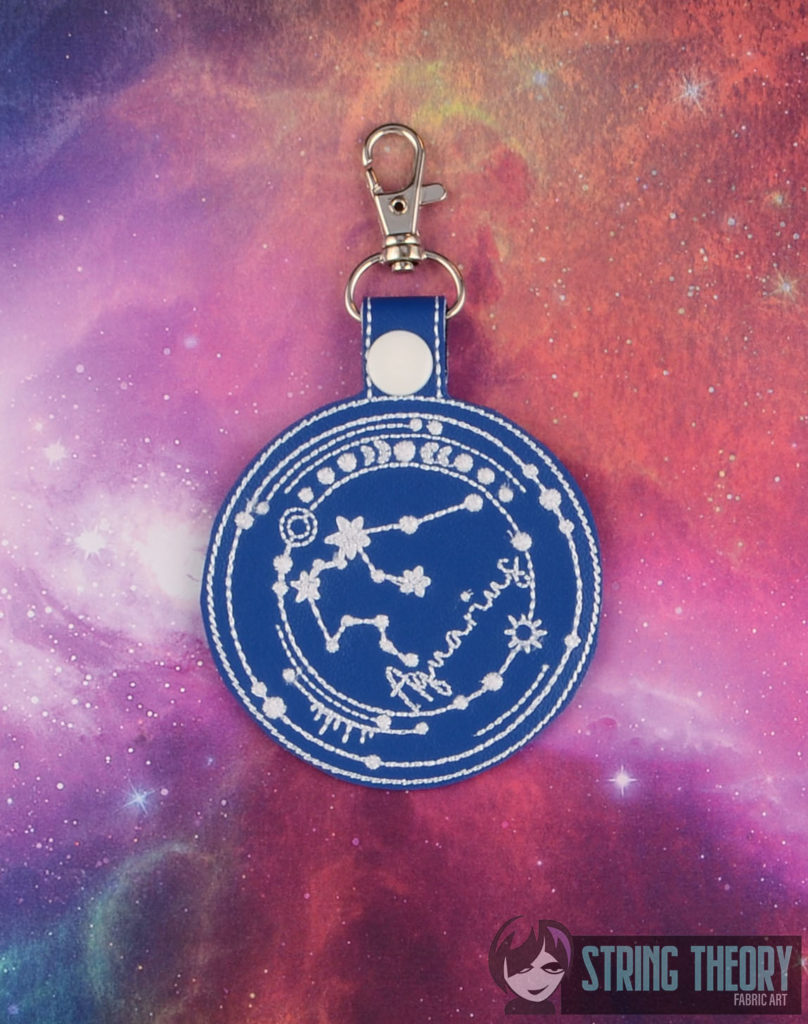 Aquarius Constellation – String Theory Fabric Art