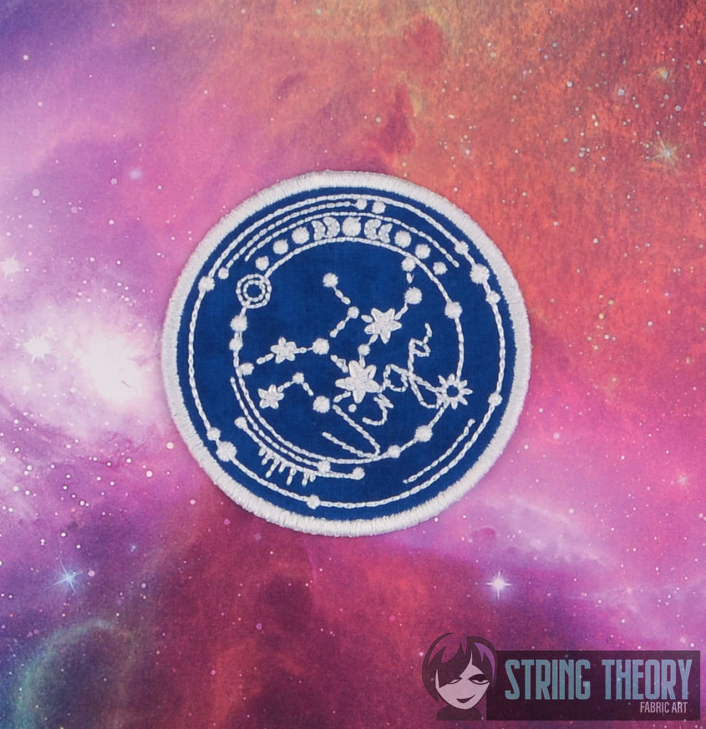 Virgo Constellation – String Theory Fabric Art