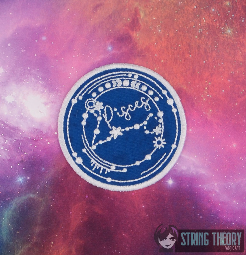 Pisces Constellation – String Theory Fabric Art