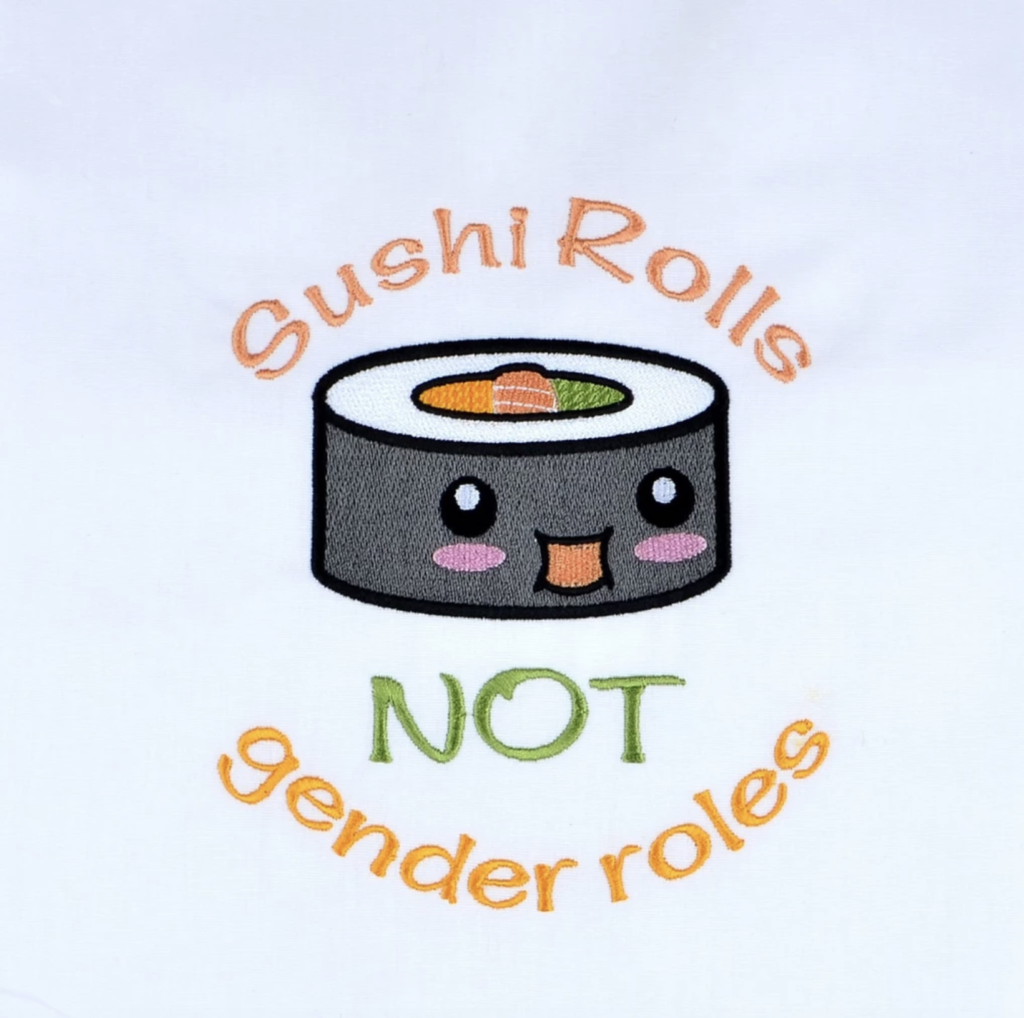 Sushi Rolls Not Gender Roles – String Theory Fabric Art