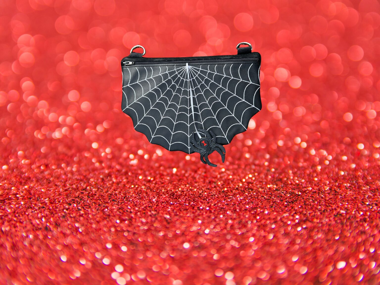 Spider Web Fully Lined Zip Bag – String Theory Fabric Art