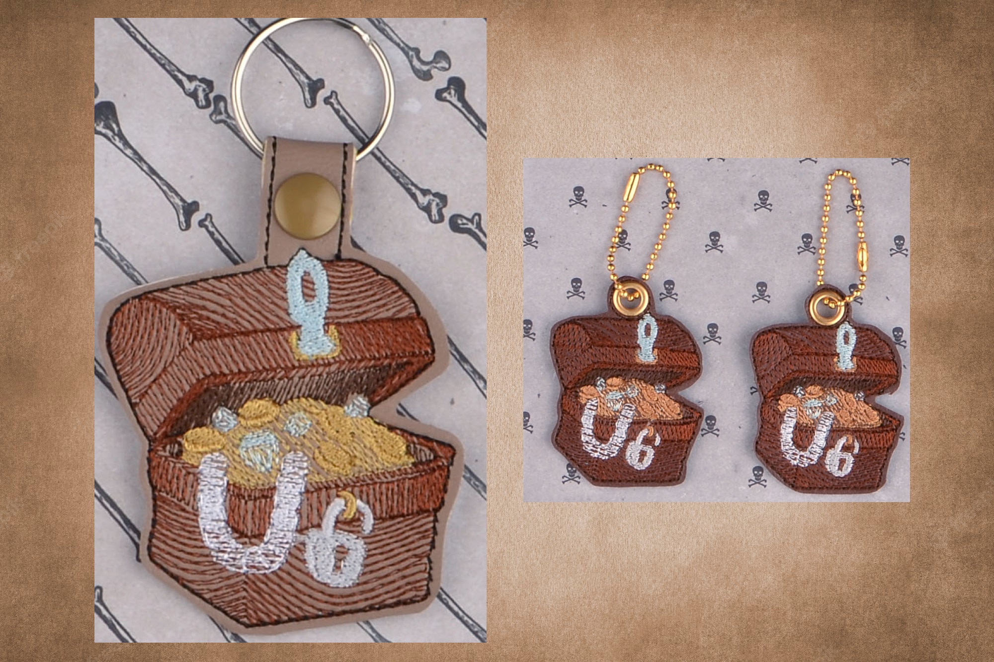 Treasure Chest – String Theory Fabric Art