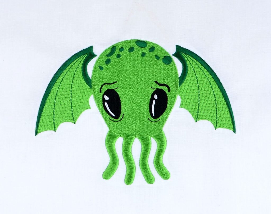 Chibi Cthulhu – String Theory Fabric Art