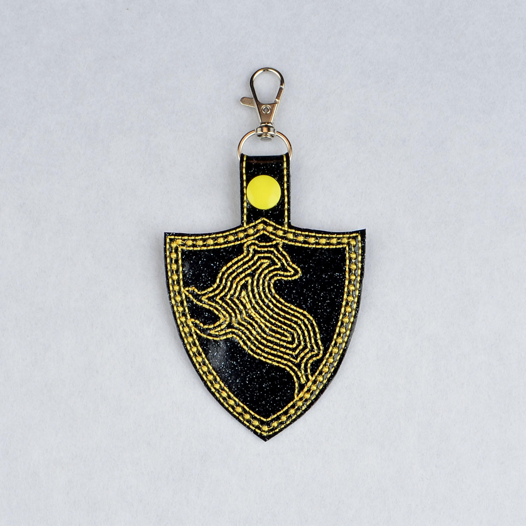 Spell Academy – Badger Coat of Arms – String Theory Fabric Art