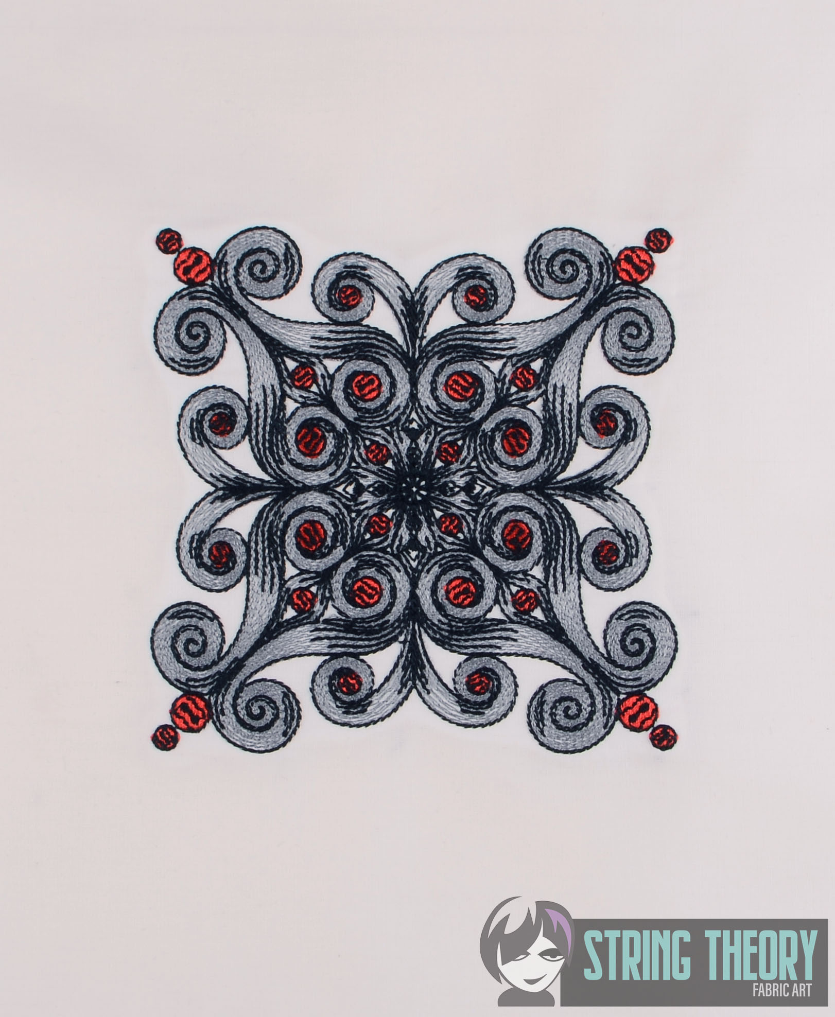 Cthulhu Flourish – String Theory Fabric Art