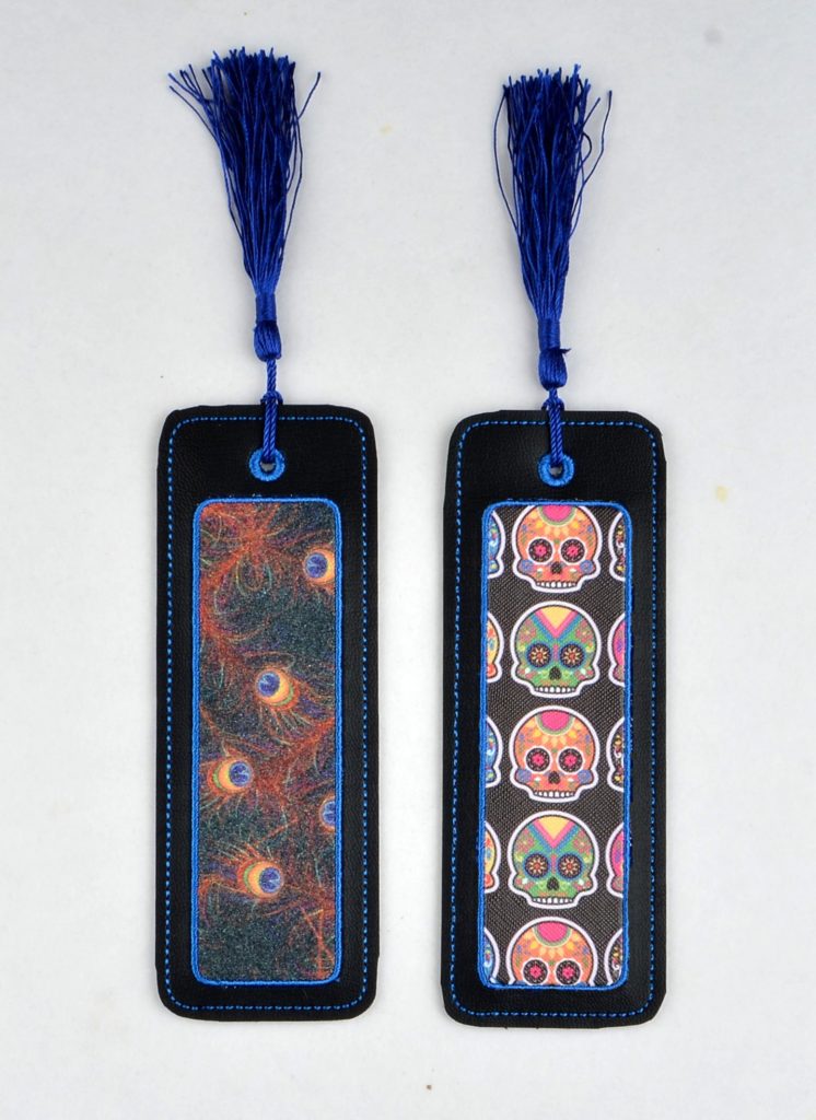 Feature Fabric Appliqué Bookmark – 3 Styles – String Theory Fabric Art