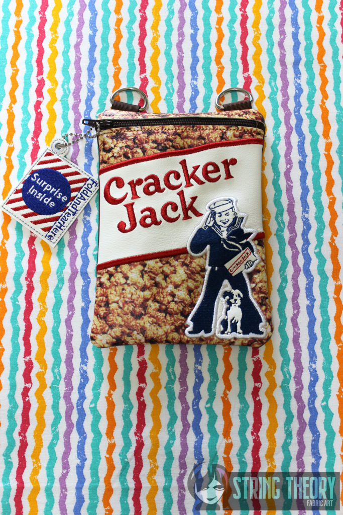 Cracker Jack Fully Lined Zip Bag with Surprise Inside Dangle – String ...