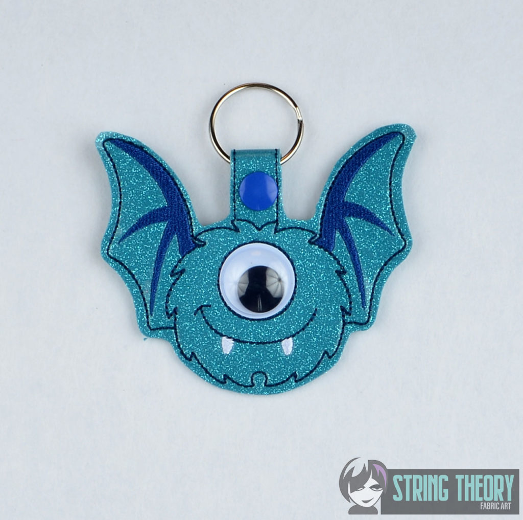 Googly Eye Monster 4 – String Theory Fabric Art