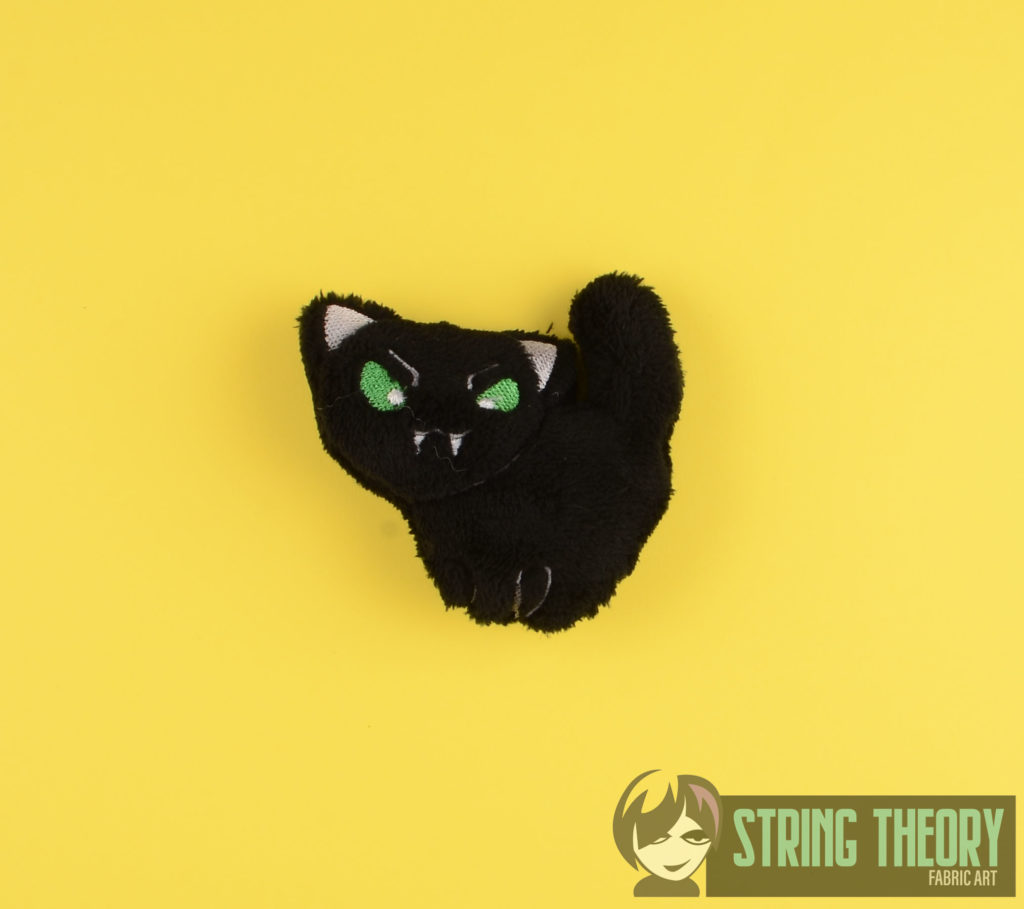 Chibi Vamp Cat Stuffie – String Theory Fabric Art