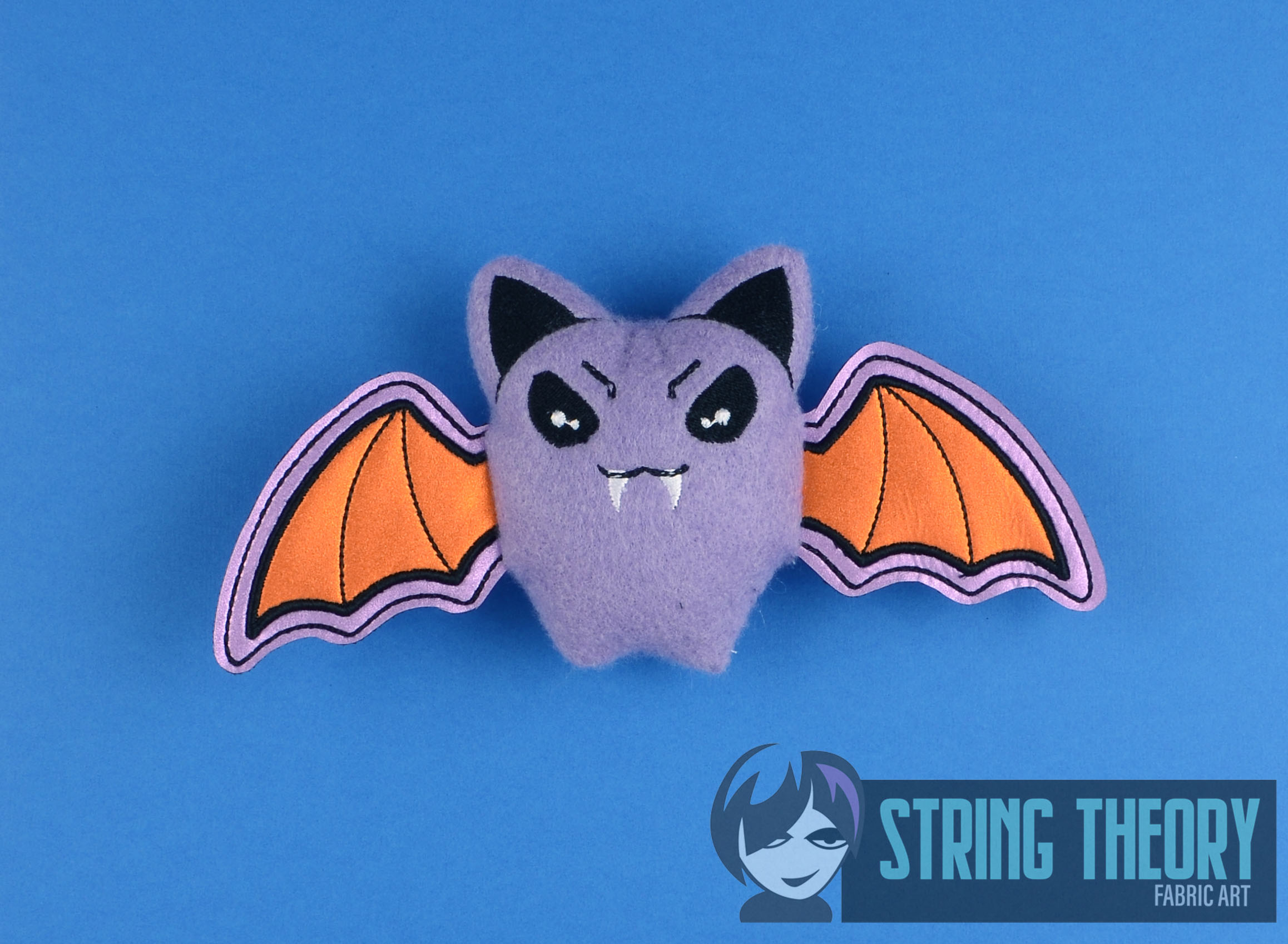 Chibi Vamp Bat Stuffie – String Theory Fabric Art
