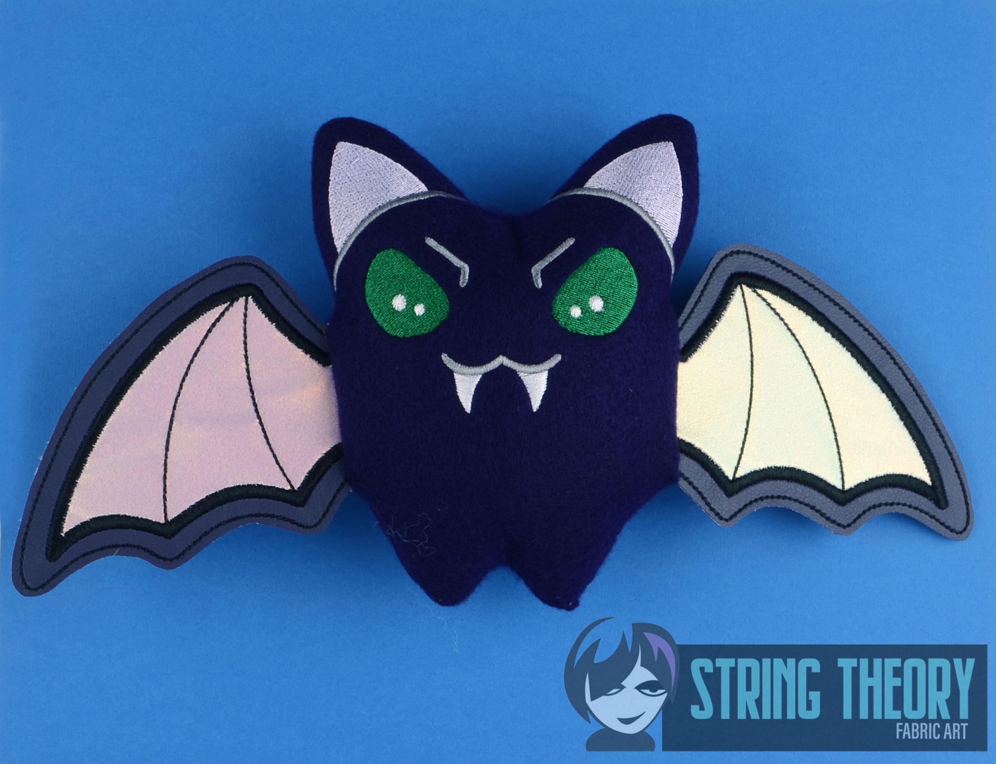 Chibi Vamp Bat Stuffie – String Theory Fabric Art