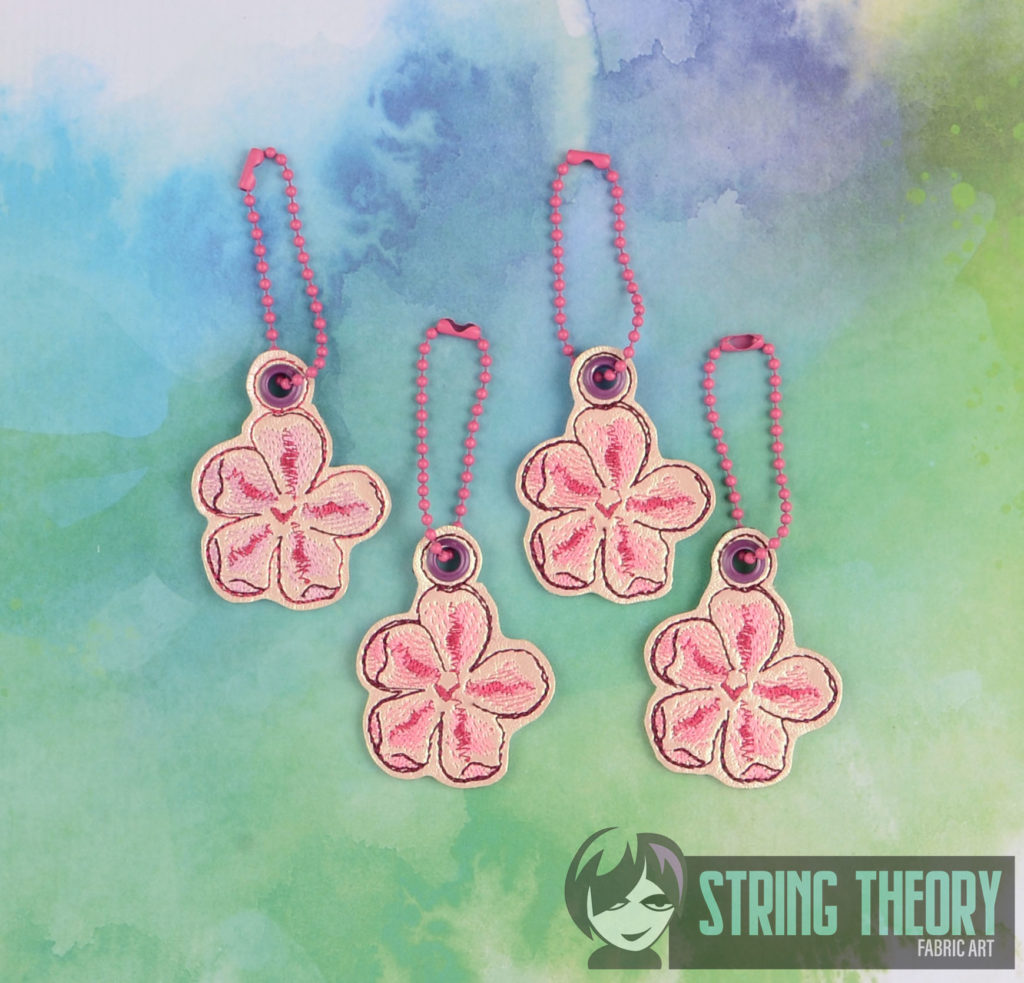 Cherry Blossom – String Theory Fabric Art