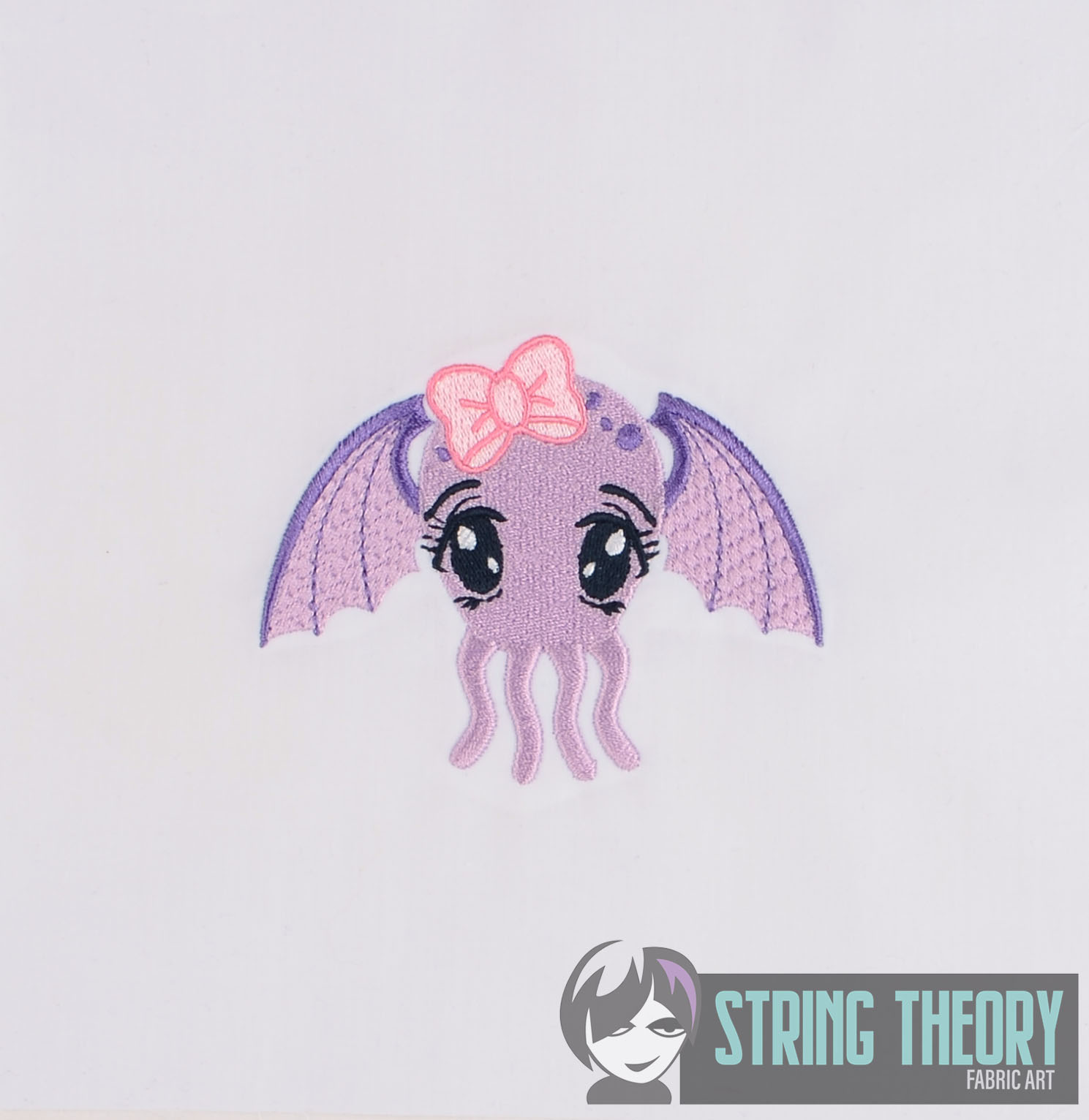 Chibi Girl Cthulhu – String Theory Fabric Art