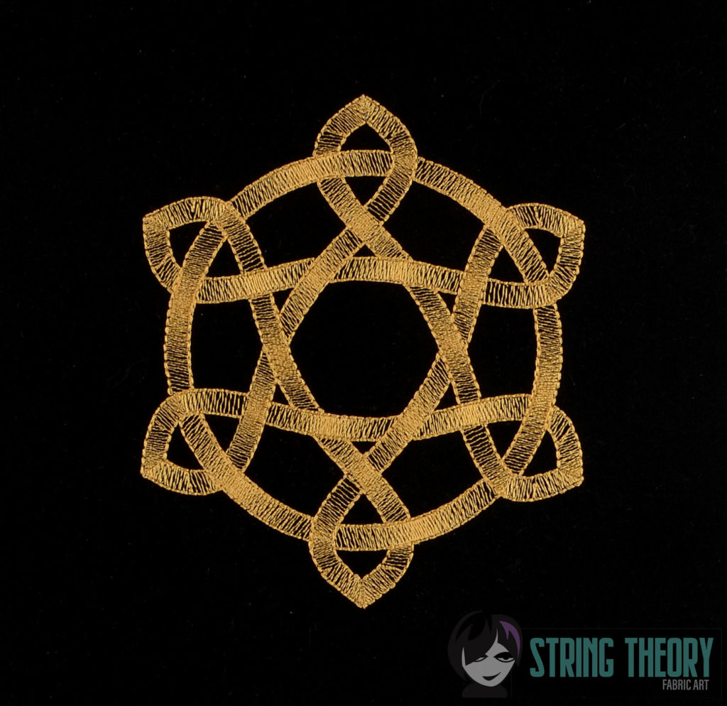 Celtic Hex Knot – String Theory Fabric Art