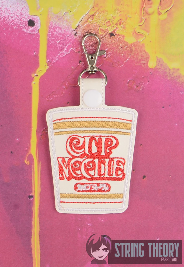 Cup Noodle Snap Tab Key Fob – String Theory Fabric Art