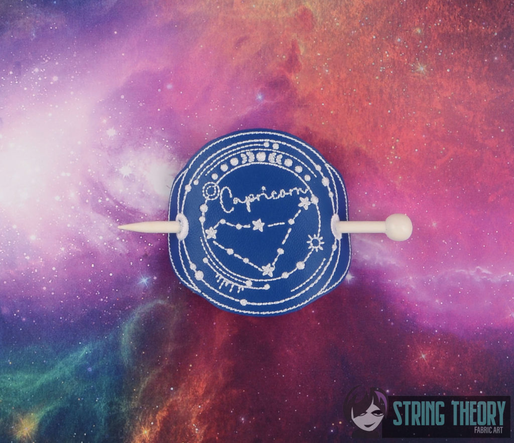 Capricorn Constellation – String Theory Fabric Art