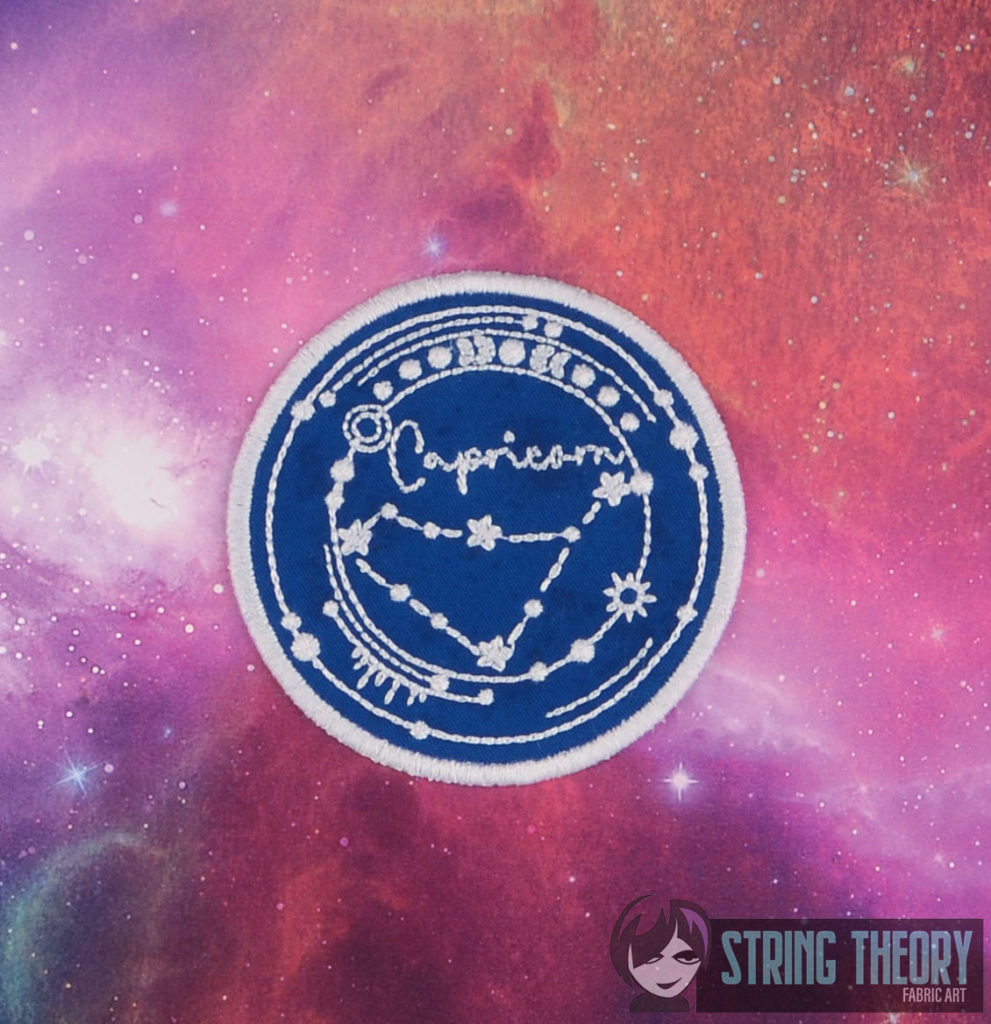 Capricorn Constellation – String Theory Fabric Art
