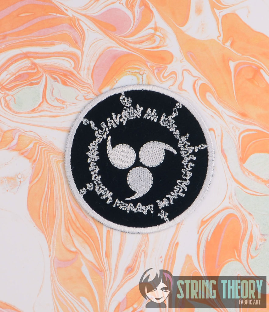 Naruto Sasuke Curse – String Theory Fabric Art