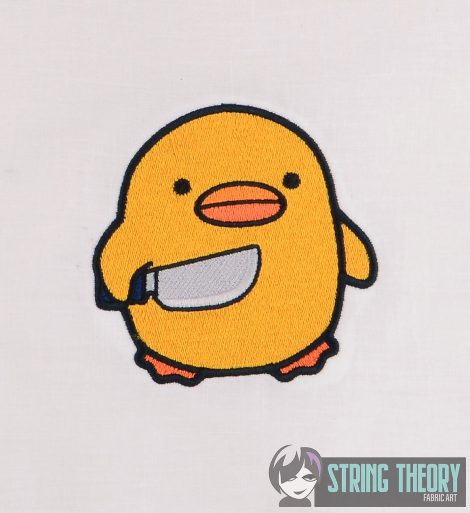 Chibi Murder Duck – String Theory Fabric Art
