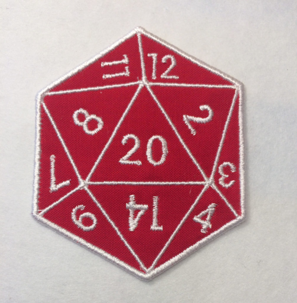 D&D D20 Natural 20 – String Theory Fabric Art