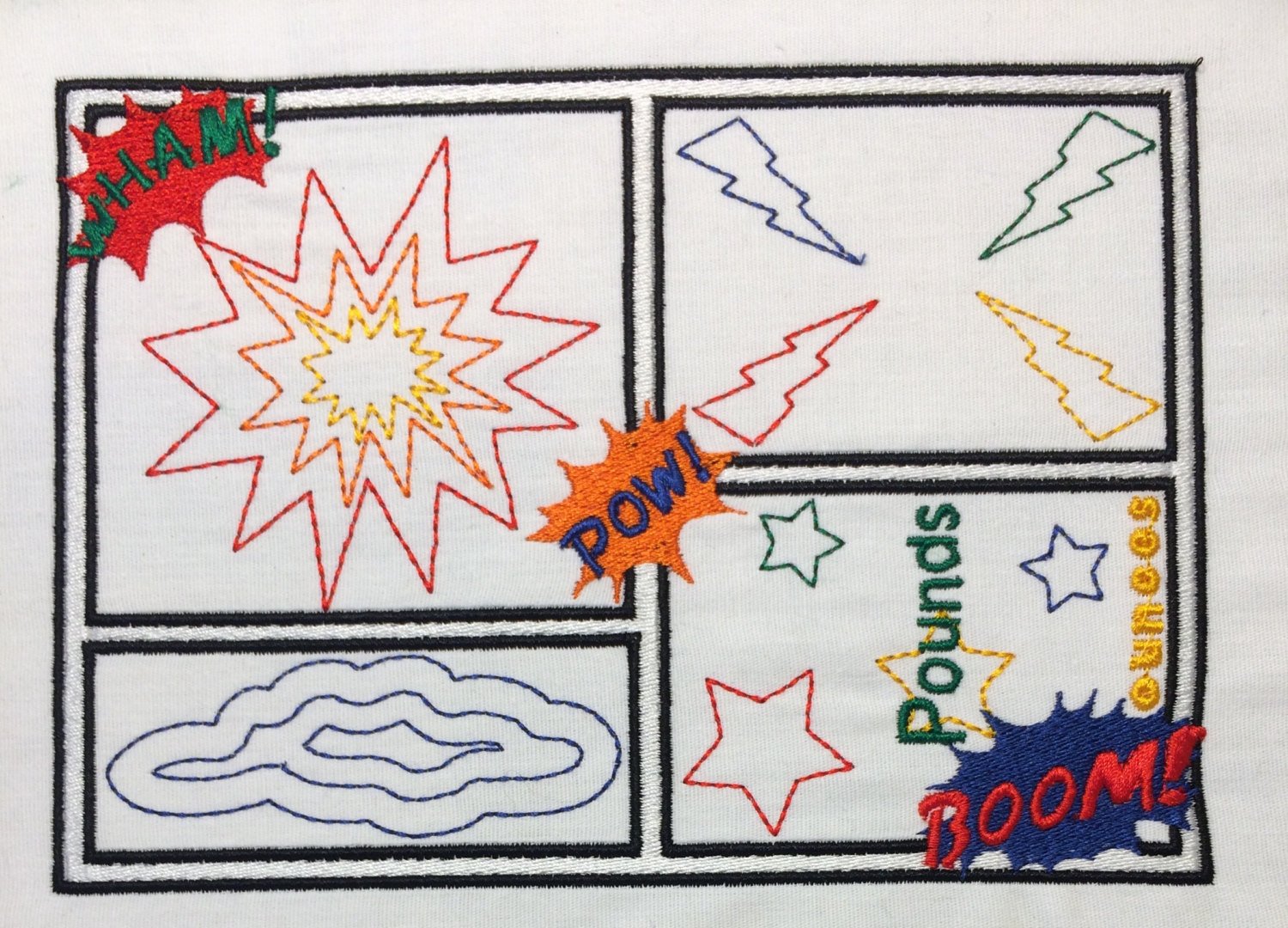 Comic Book Birth Stat Template – String Theory Fabric Art
