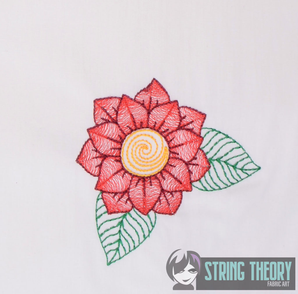 Flower Bomb Flowers – String Theory Fabric Art