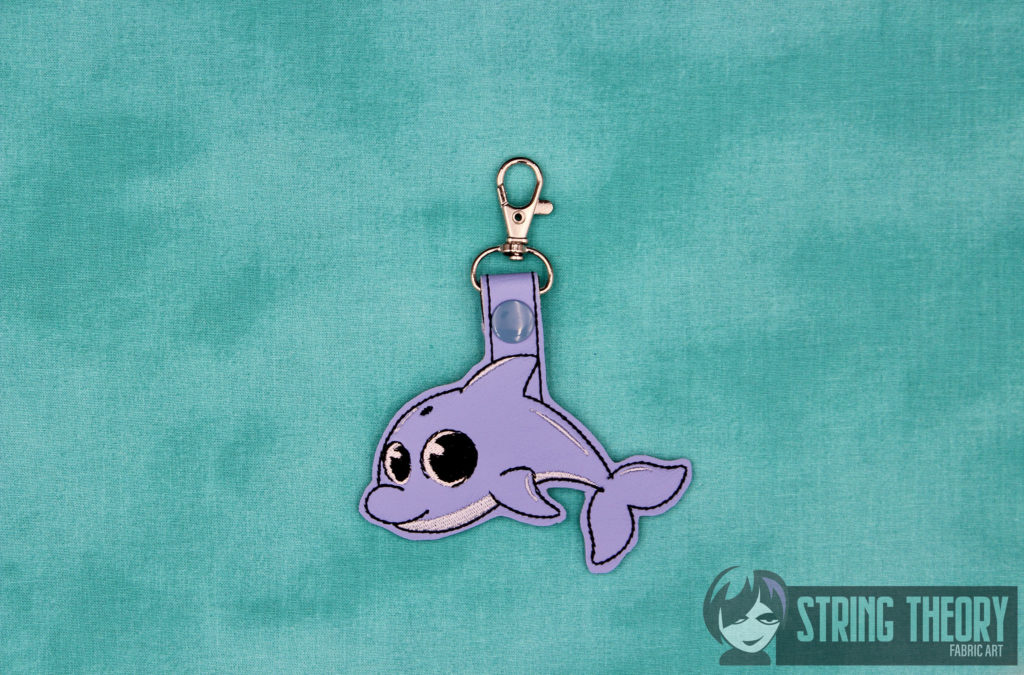 Chibi Dolphin – String Theory Fabric Art