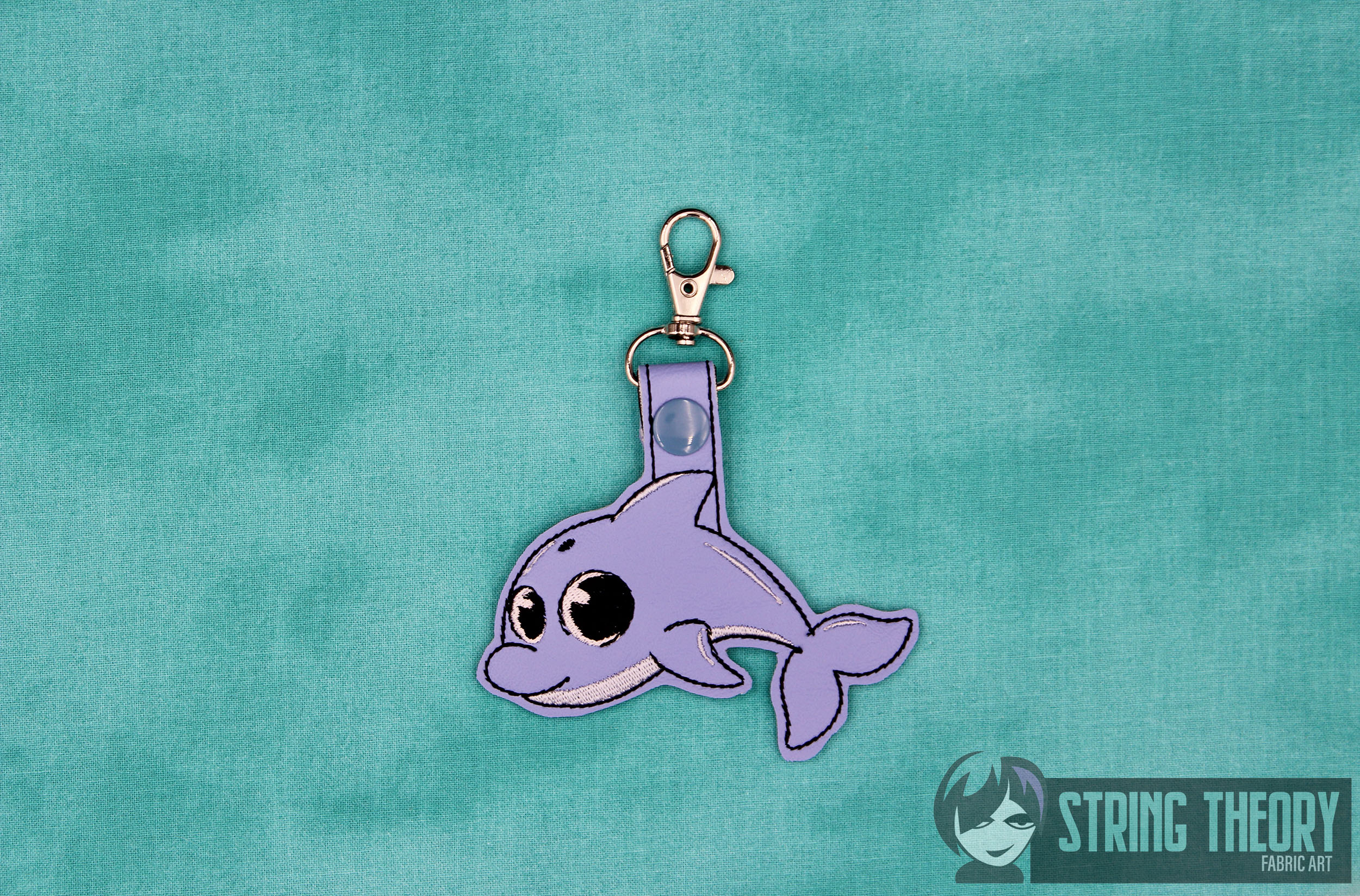 Chibi Dolphin – String Theory Fabric Art