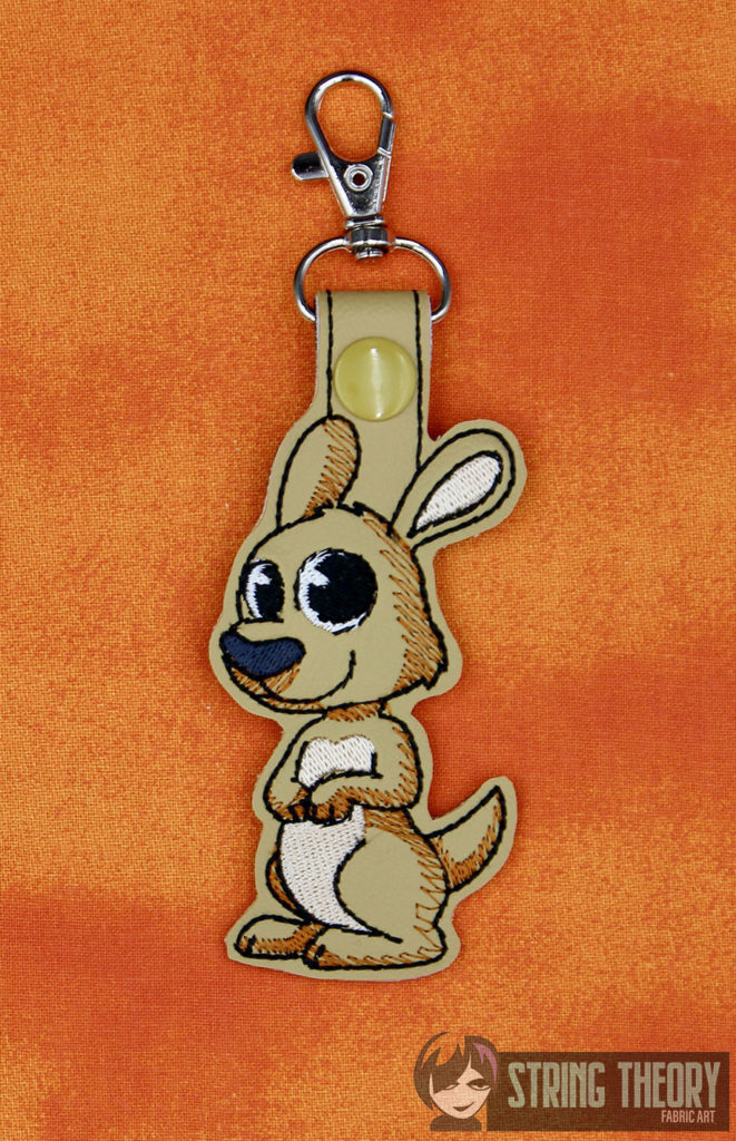 Chibi Kangaroo – String Theory Fabric Art
