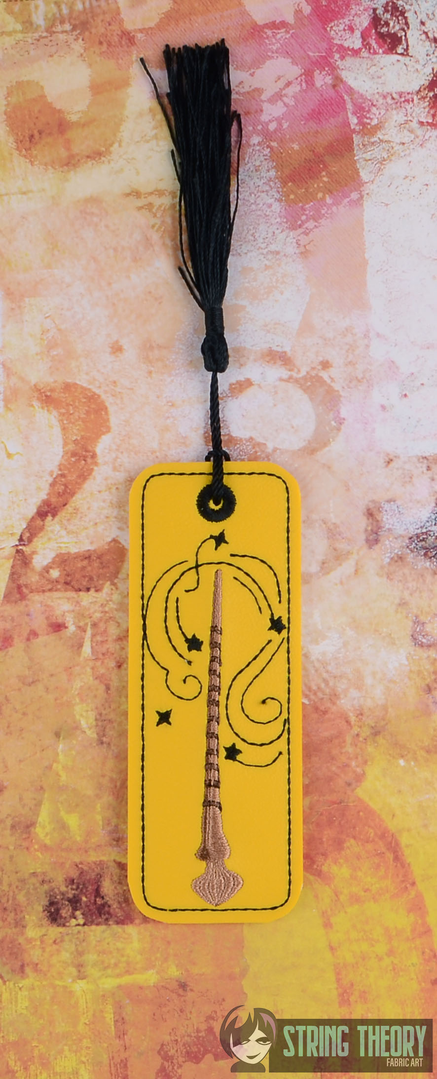 Spell Academy – Magic Wand No. 2 Bookmark – String Theory Fabric Art