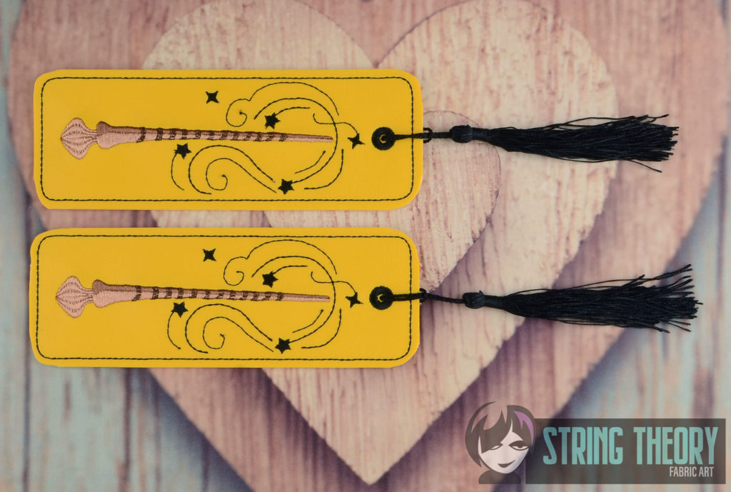 Spell Academy – Magic Wand No. 2 Bookmark – String Theory Fabric Art