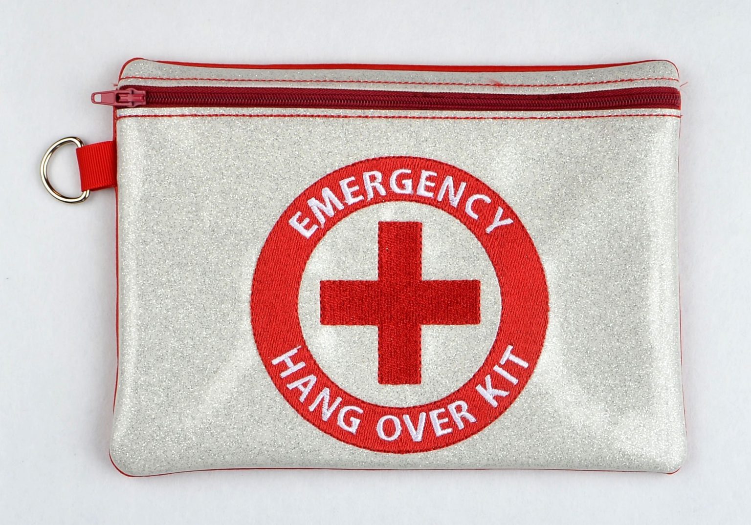 Emergency Hangover Kit Partially Lined Zip Bag – String Theory Fabric Art
