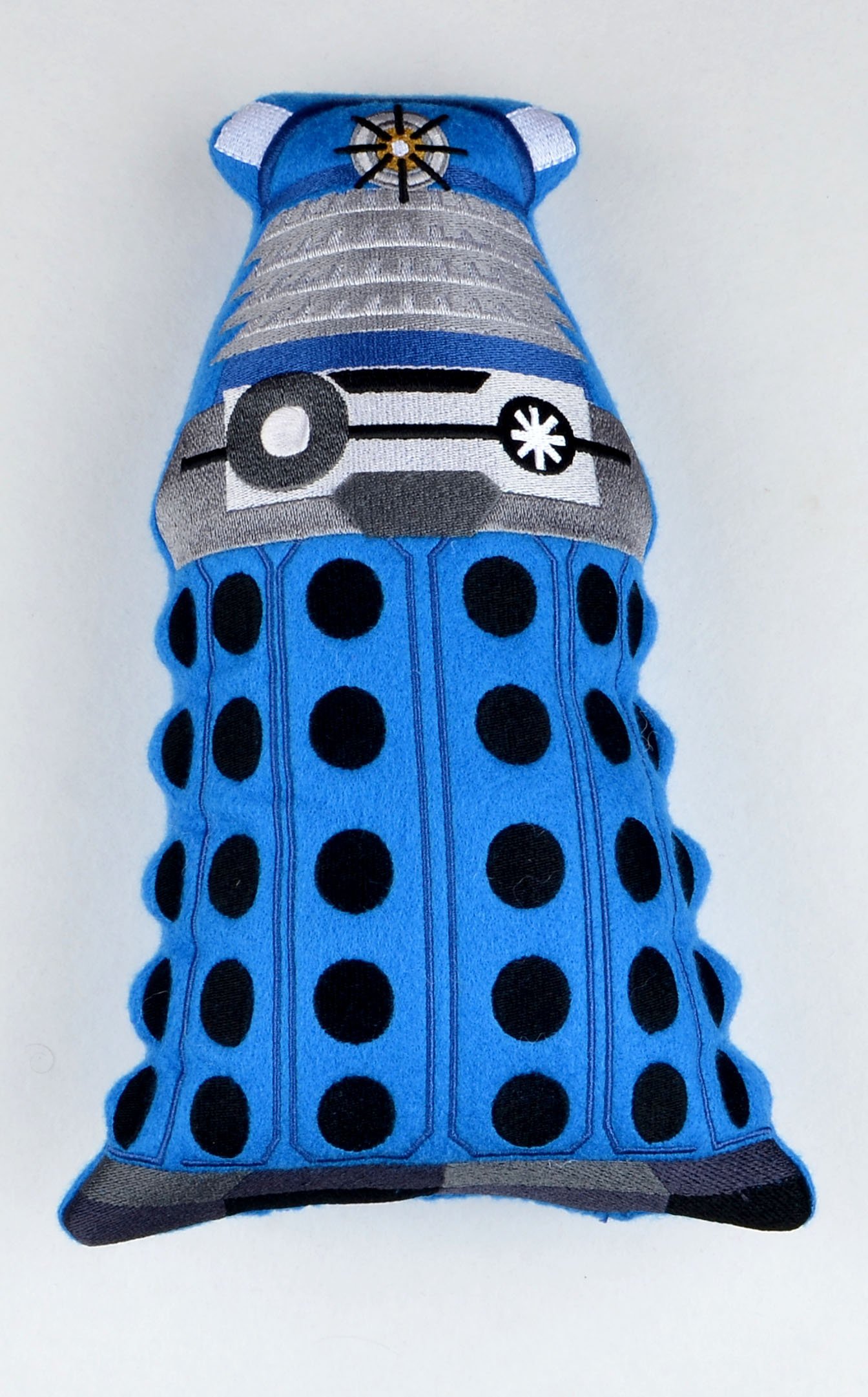 Dr. Space Time – Evil Robot Stuffie – String Theory Fabric Art