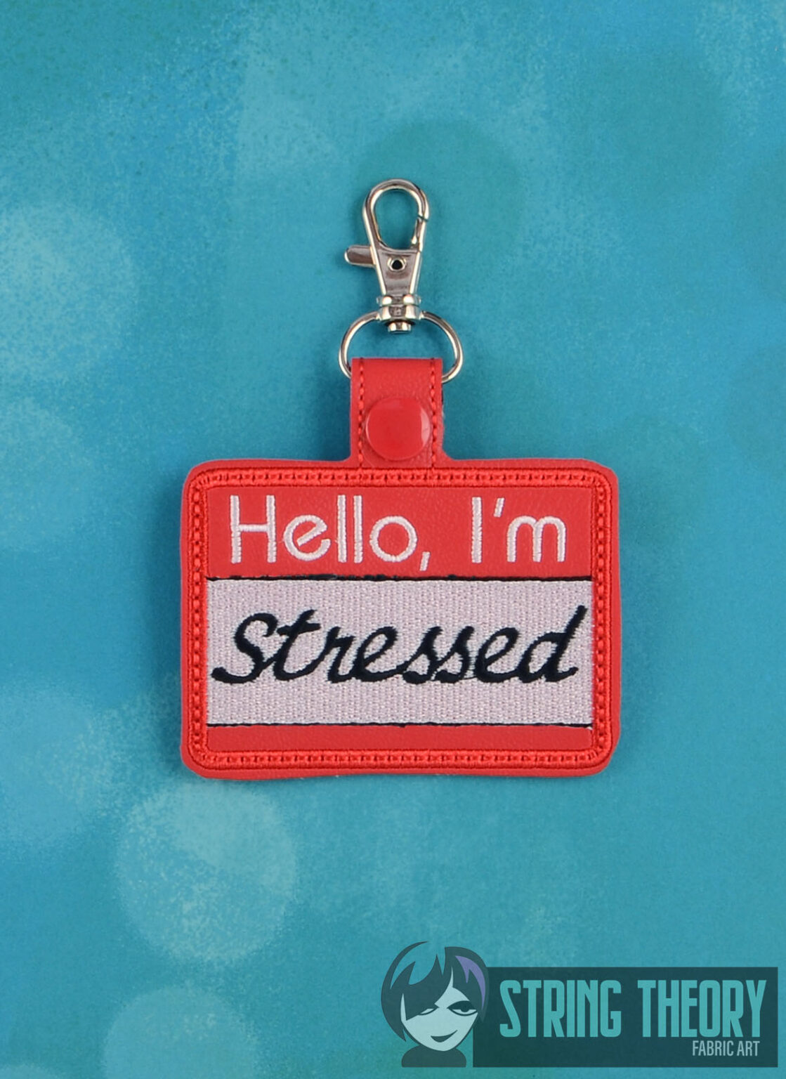 Hello, I’m Stressed – String Theory Fabric Art