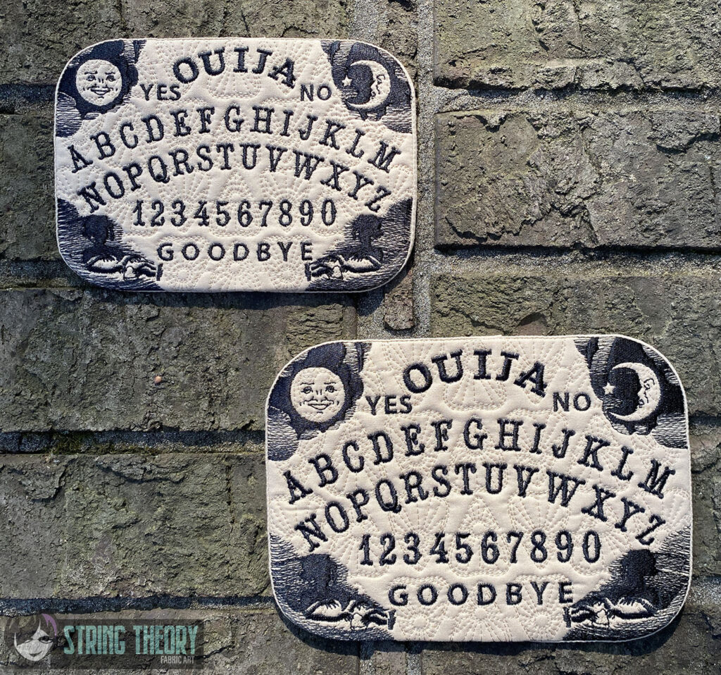 Ouija Mug Rug String Theory Fabric Art