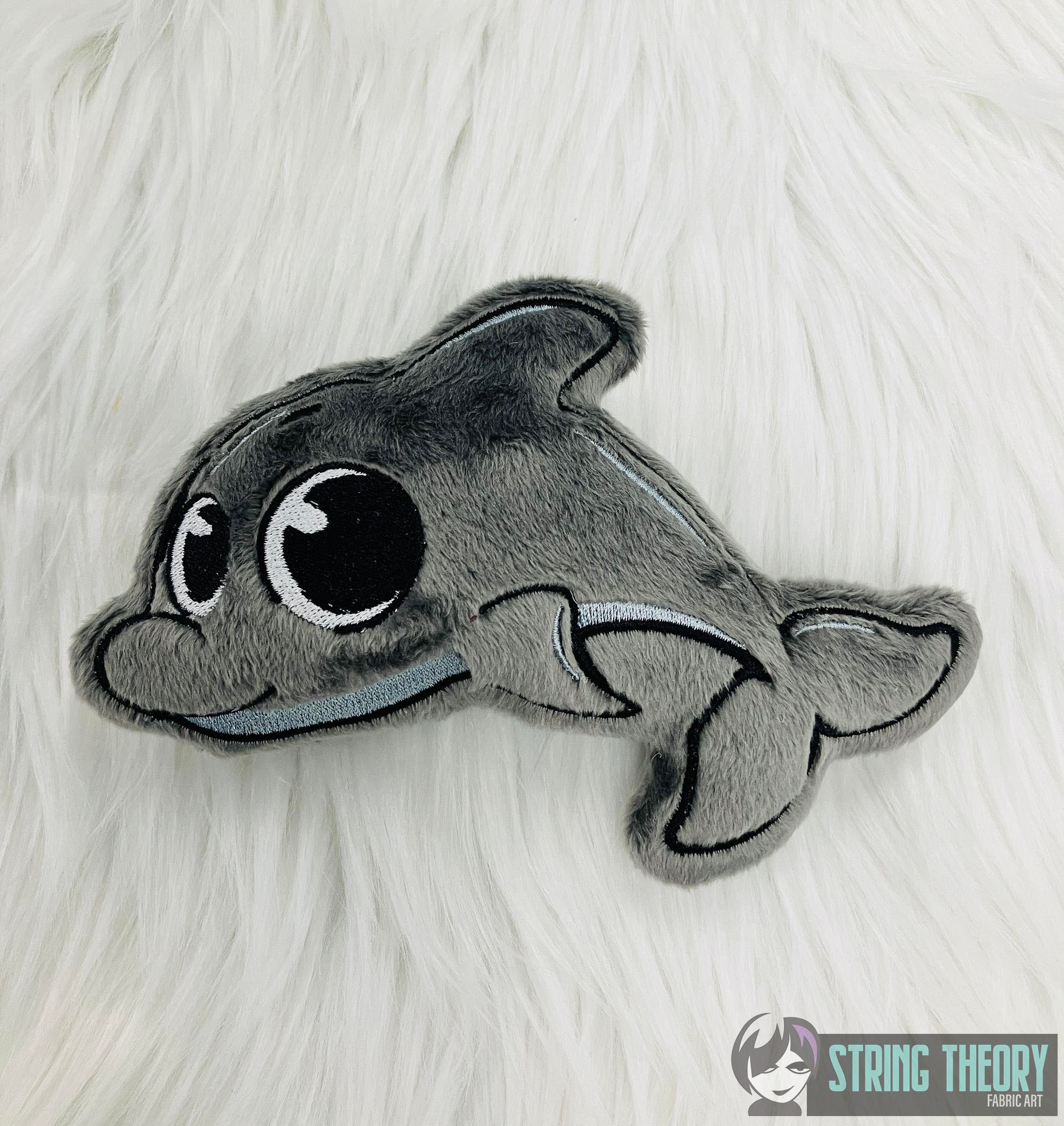 Chibi Dolphin Stuffie – String Theory Fabric Art