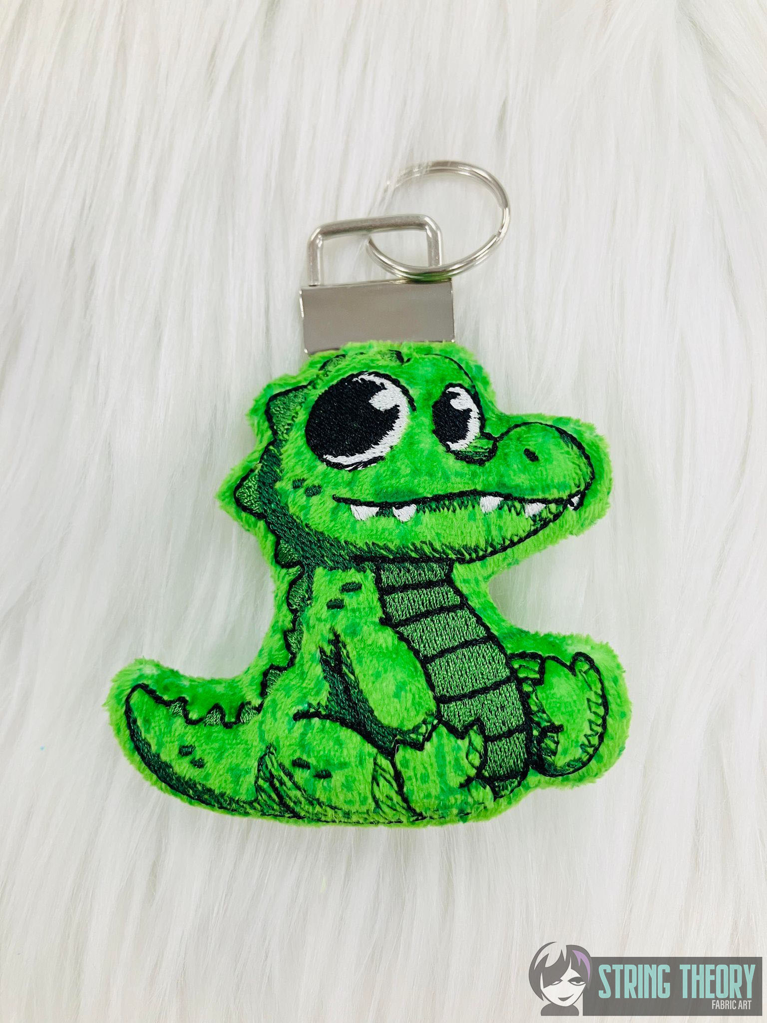 Chibi Alligator Stuffie – String Theory Fabric Art