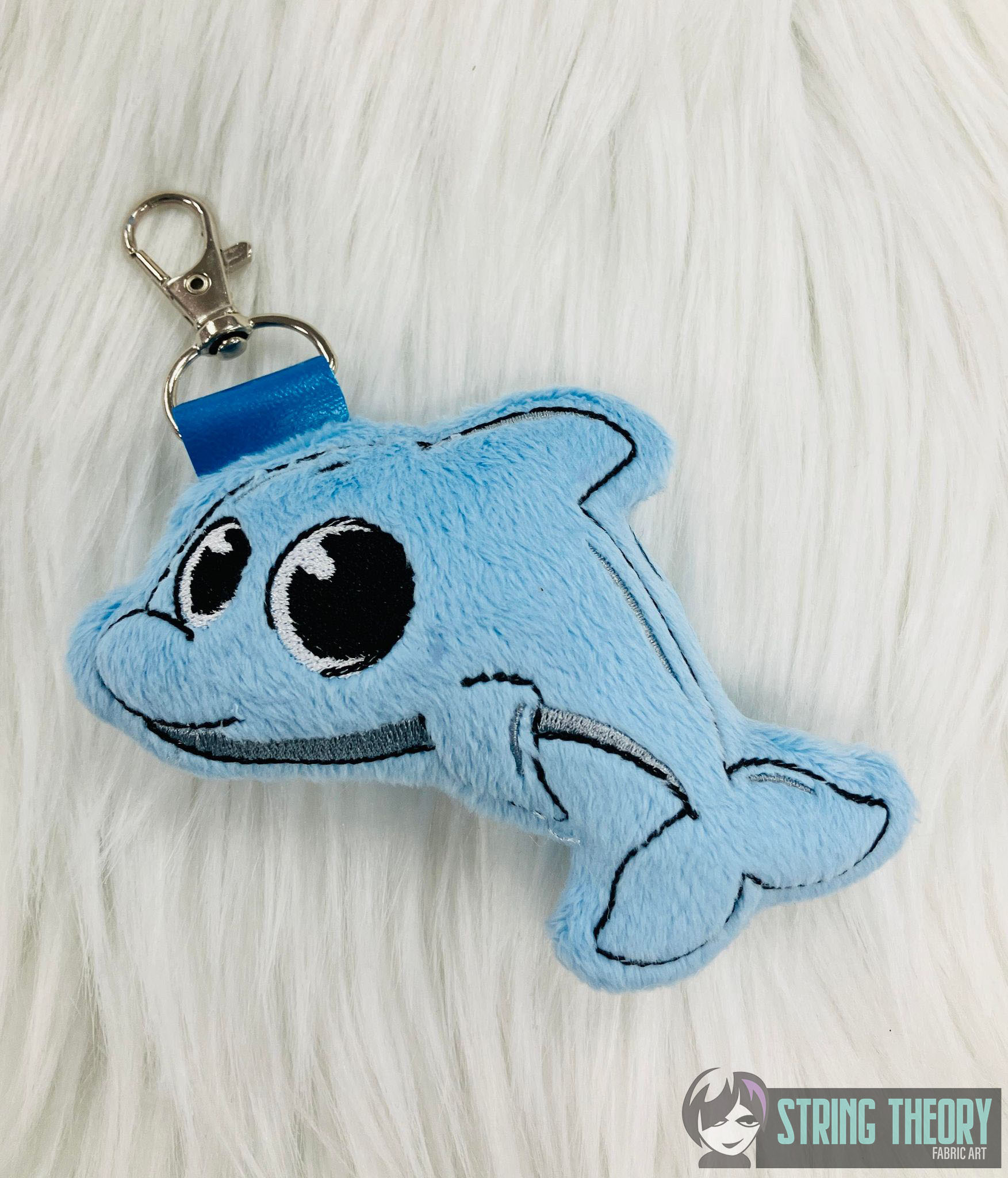 Chibi Dolphin Stuffie – String Theory Fabric Art