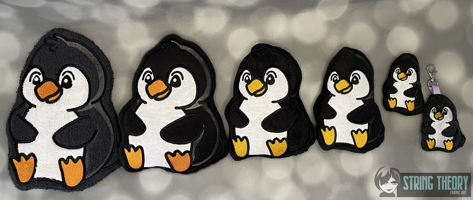 Chibi Penguin Stuffie – String Theory Fabric Art